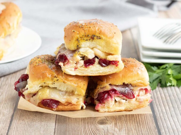 THE BEST Easy Leftover Turkey Cranberry Sliders - Fresh Coast Eats