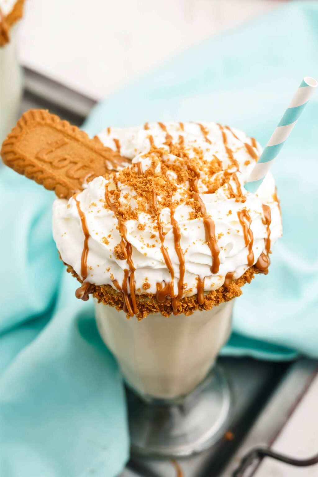 Biscoff Milkshake (Cookie Butter Milkshake) - Fresh Coast Eats
