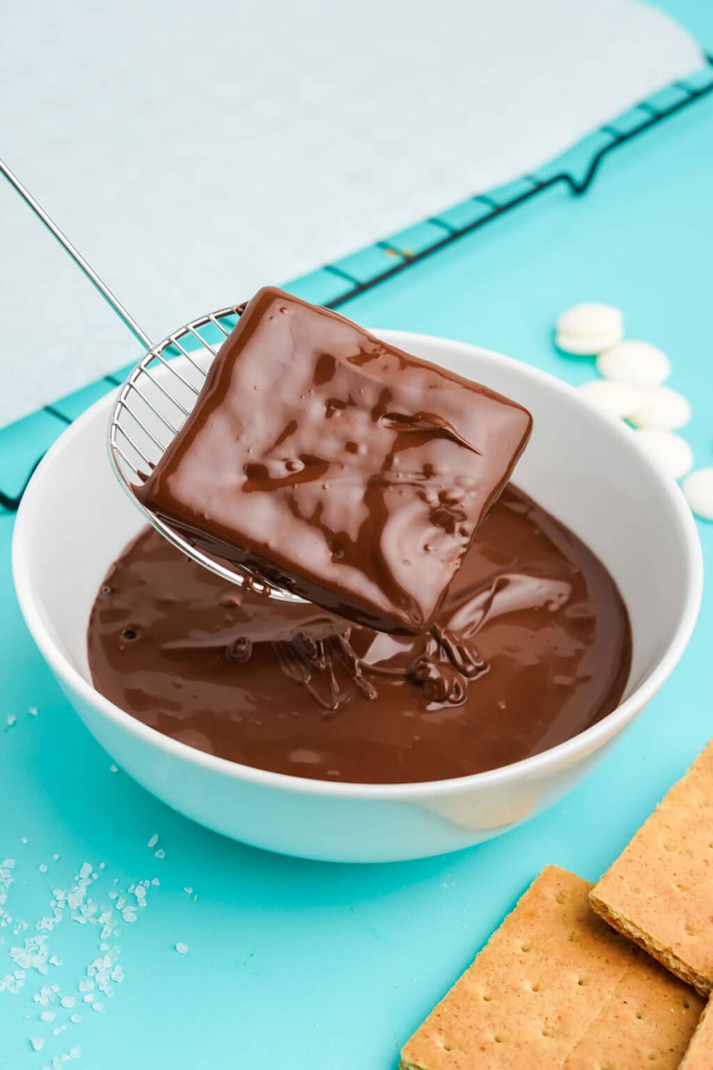 Chocolate Covered Graham Crackers - Fresh Coast Eats
