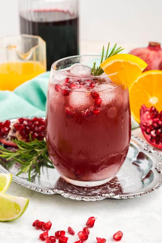 Easy Sparkling Pomegranate Mocktail - Fresh Coast Eats