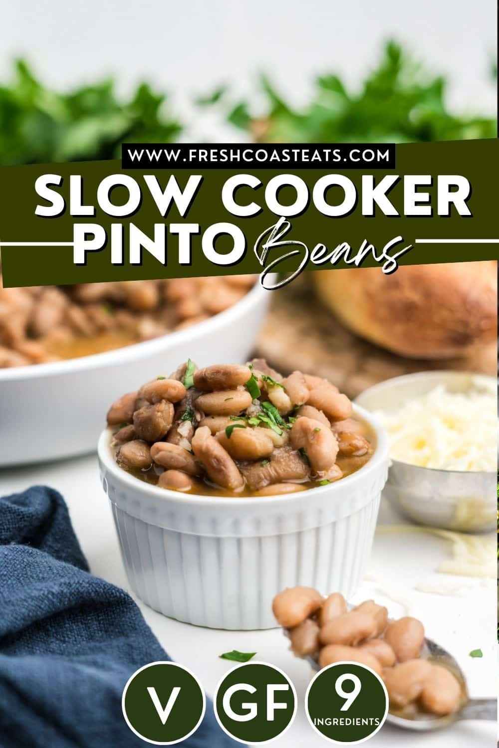 Crock Pot Pinto Beans - Fresh Coast Eats